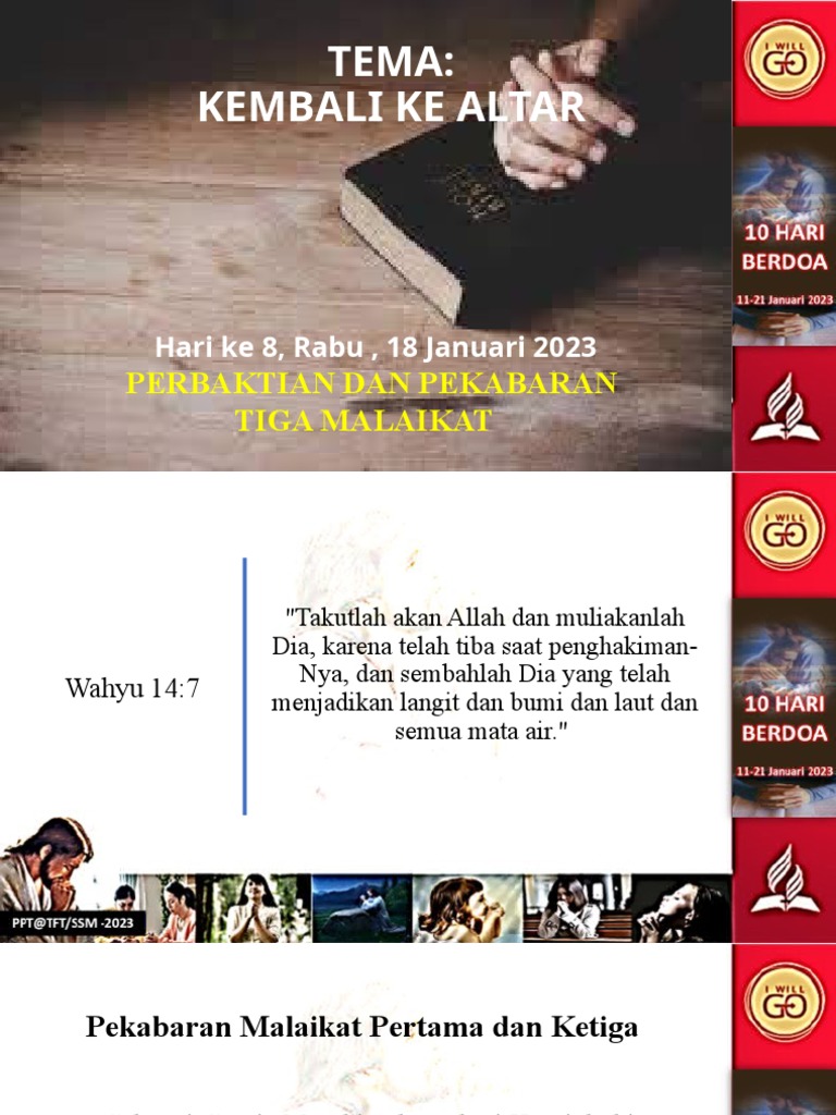 Hari 8 - Perbaktian Dan Pekabaran Tiga Malaikat | PDF