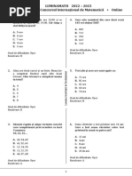 Matematica - Clasa 5 - Culegere de Probleme. Concursul National LuminaMath | PDF