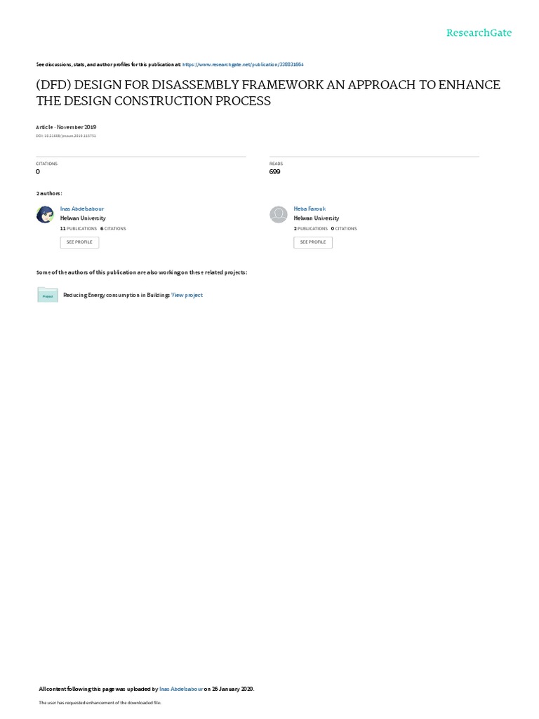 Enhance Design Construction with DFD Framework | PDF | Waste Management ...