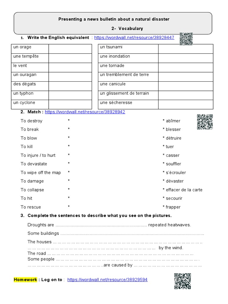 2 Vocabulary | PDF | Physical Geography | Natural Environment