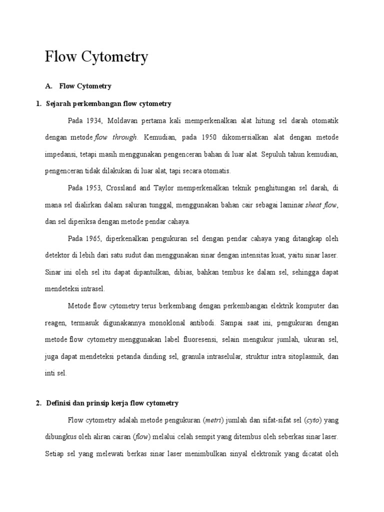 Flow Cytometry | PDF