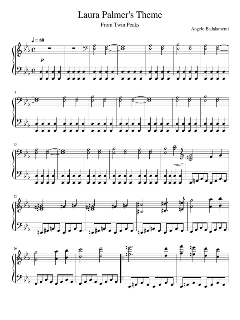 Laura Palmers Theme | Download Free PDF | Television Series Created | Works