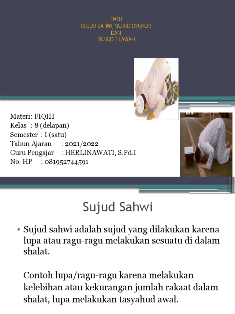 Sujud Sahwi, Syukur, dan Tilawah | PDF | Agama & Spiritualitas
