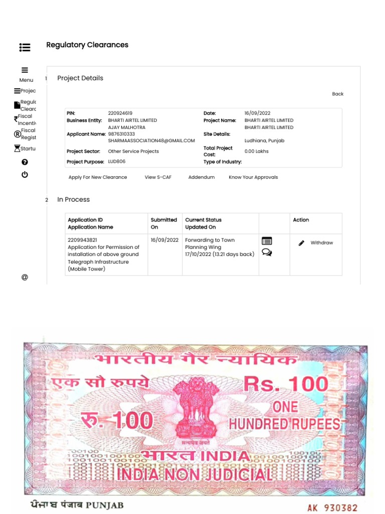Regulatory Clearances: Project Details | PDF | Indemnity