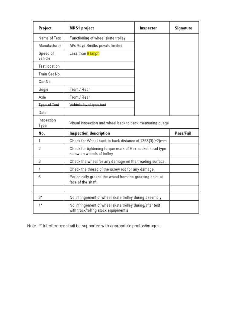 Sample-Wheel Skate-Check Sheet | PDF