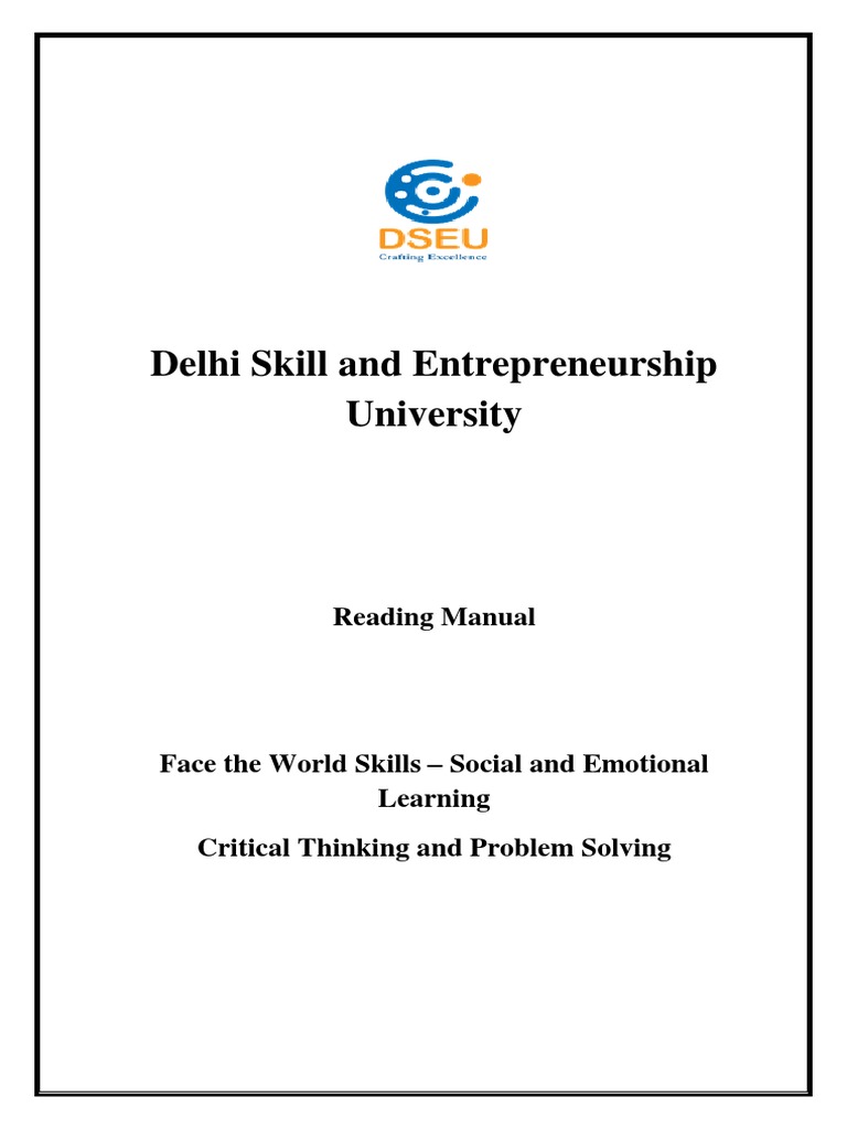 SEL Reading Manual | PDF | Critical Thinking | Thought