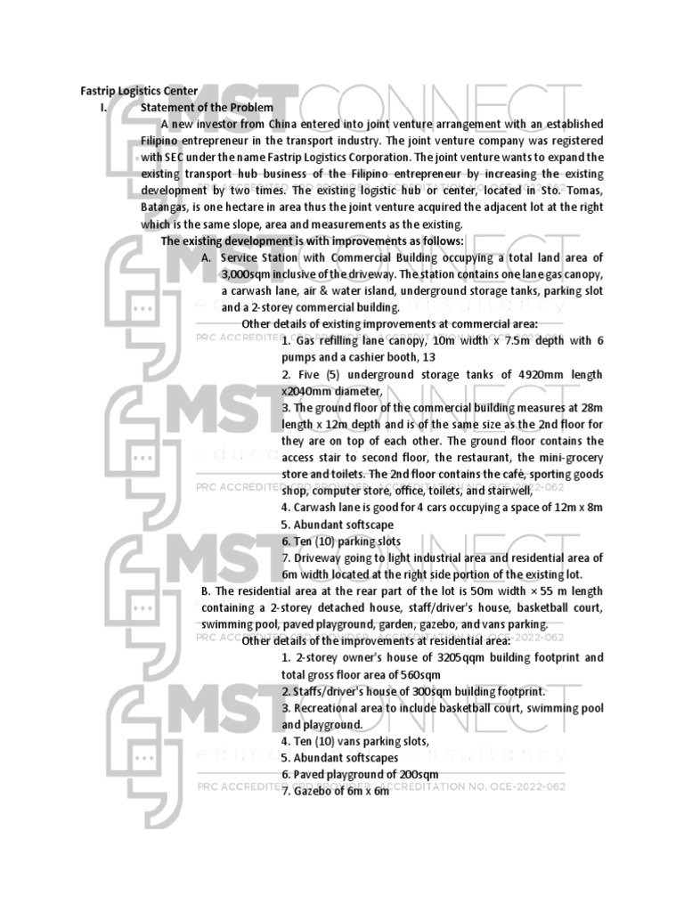 Fastrip Logistics Center Answer Key | PDF