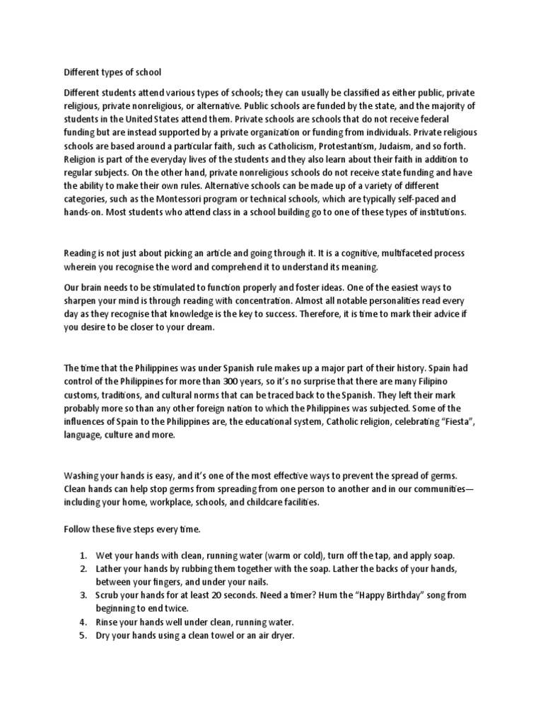 Text Types Examples | Download Free PDF | Cognition