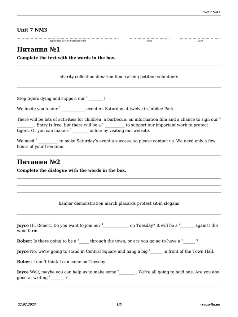 Unit 7 nm3 20230222 131127 | PDF | Games & Activities | Language Arts ...