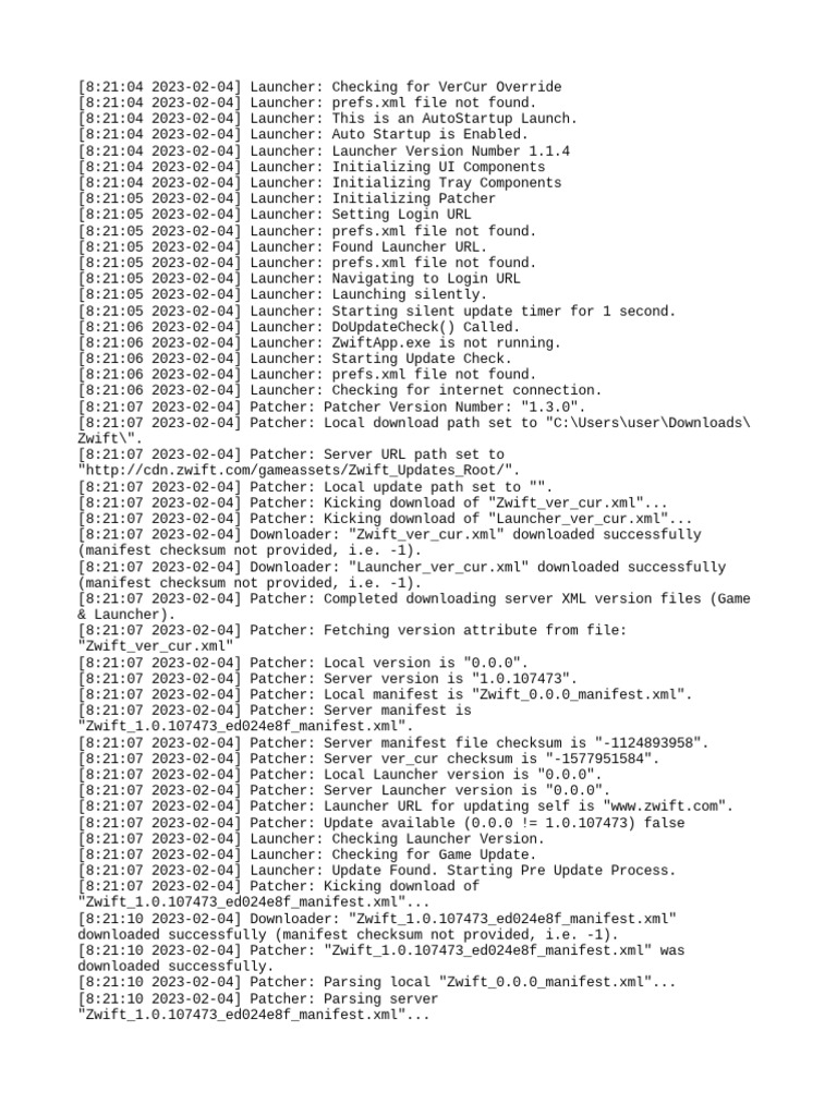 Launcher - Log (Old 2) | PDF | Download | Computer File