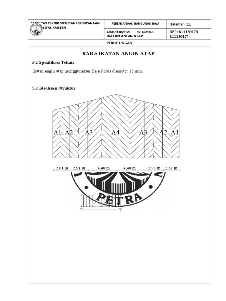 Bab 5 Ikatan Angin Atap | PDF