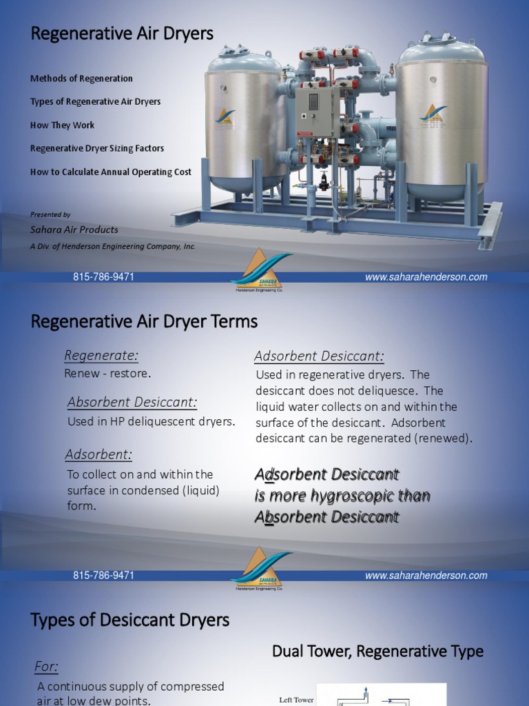 Regenerative Air Dryer Overview and Costs | PDF | Clothes Dryer ...