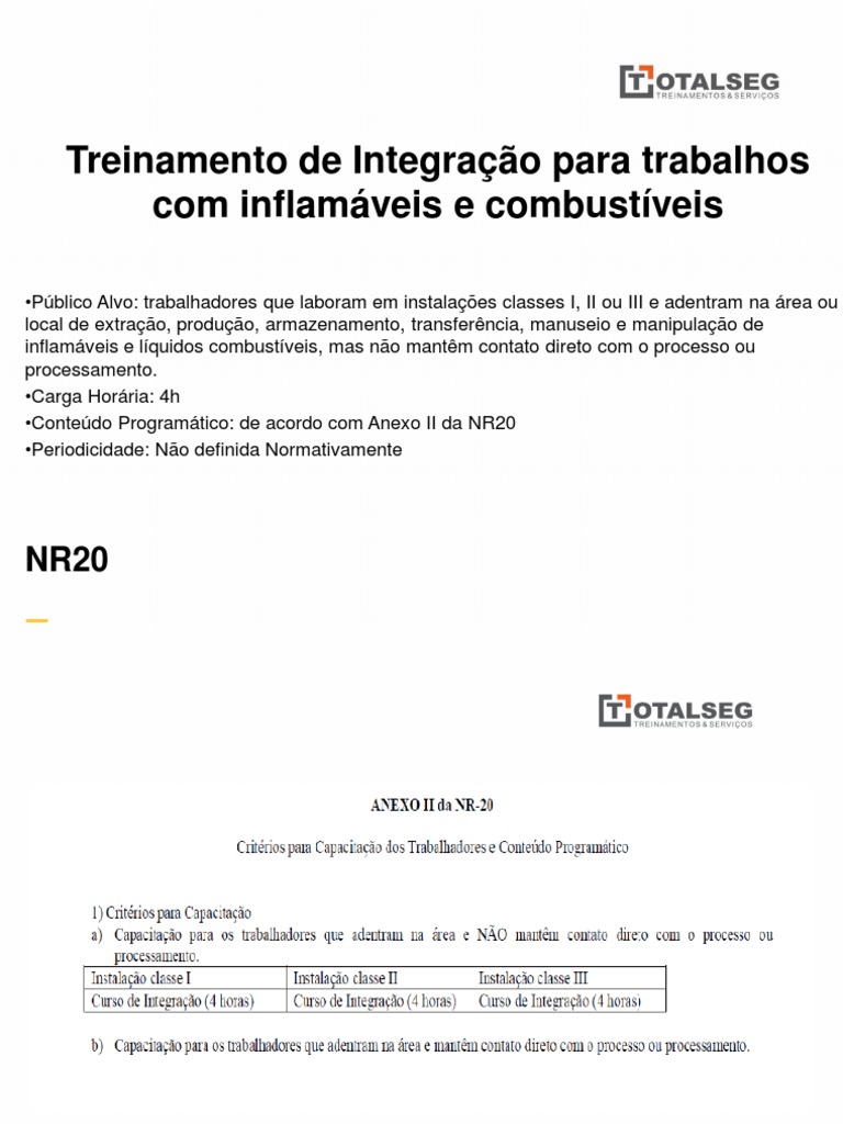 Cartilha Nr20 Totalseg | PDF | Combustão | Incêndios
