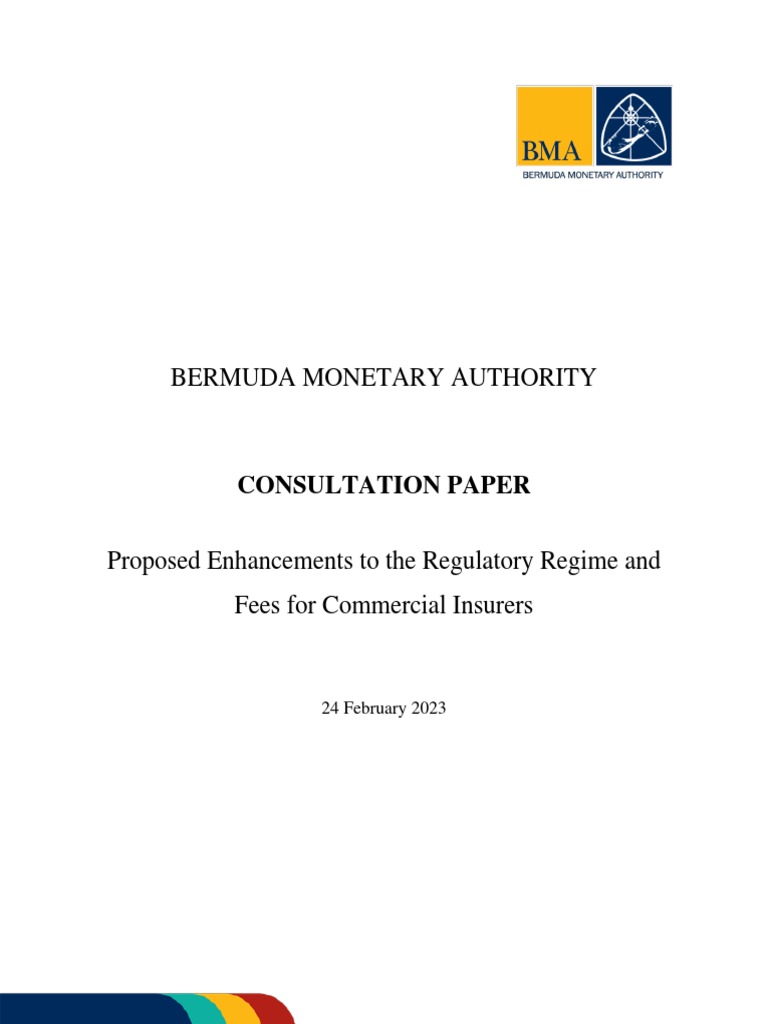BMA Consultation Paper | PDF | Market Liquidity | Insurance