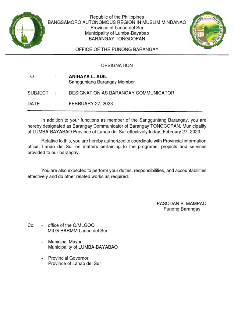 DILG Form | PDF