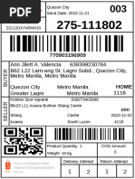 Sample JNT Waybill | PDF