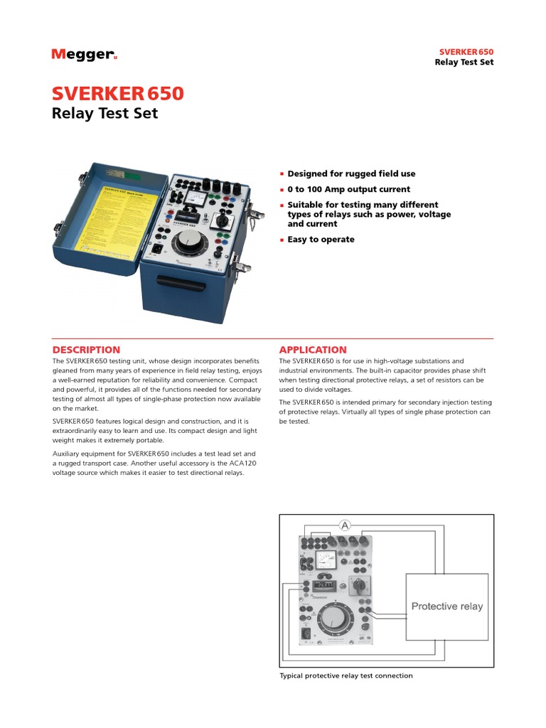 SVERKER650 DS en | PDF | Relay | Mains Electricity