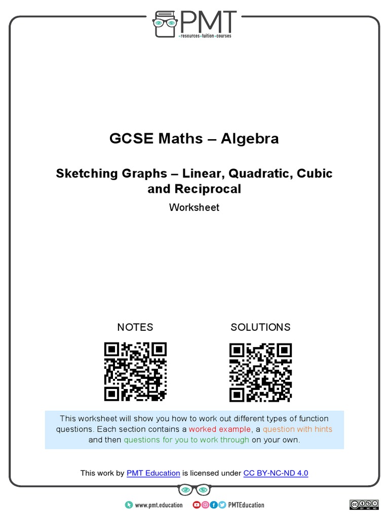 GCSE Maths: Graph Sketching Guide | PDF | Function (Mathematics) | Mathematical Relations