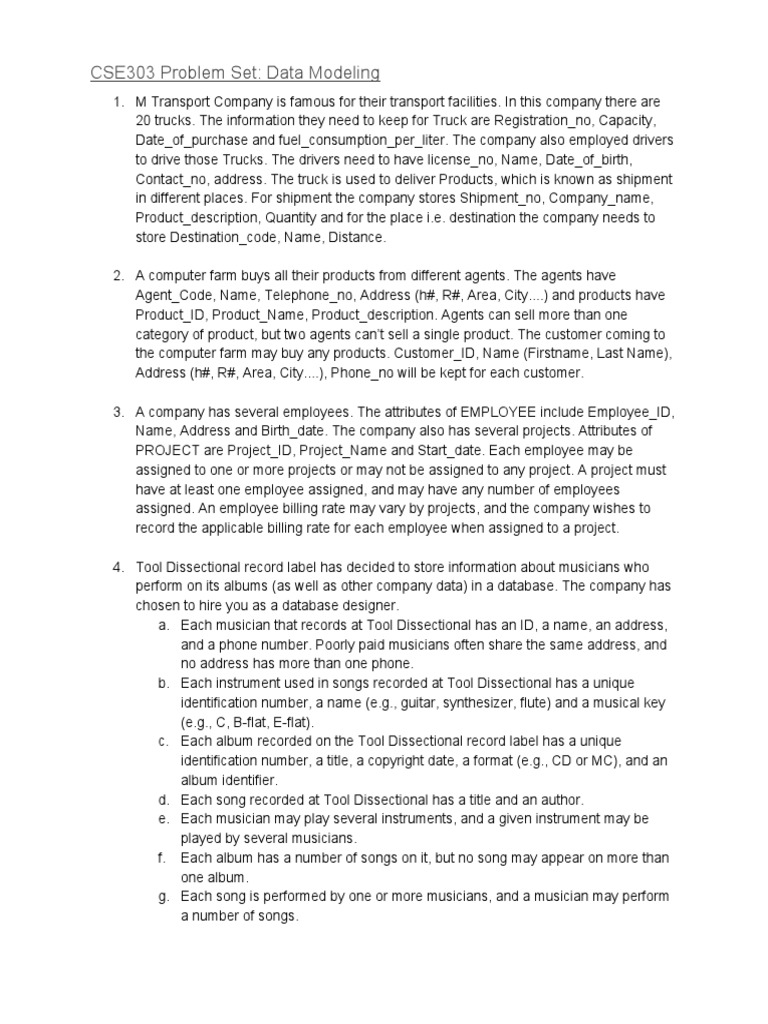 Entity Relationship Diagram Problems | PDF | Medical Prescription ...