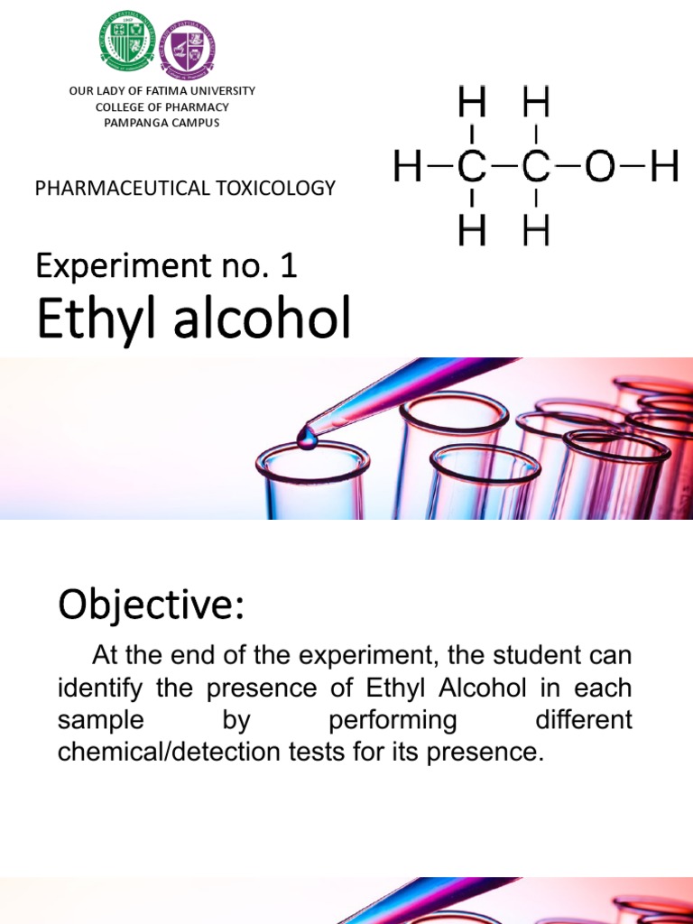 PHCT311 Experiment 1 - Ethyl Alcohol Postlab | PDF