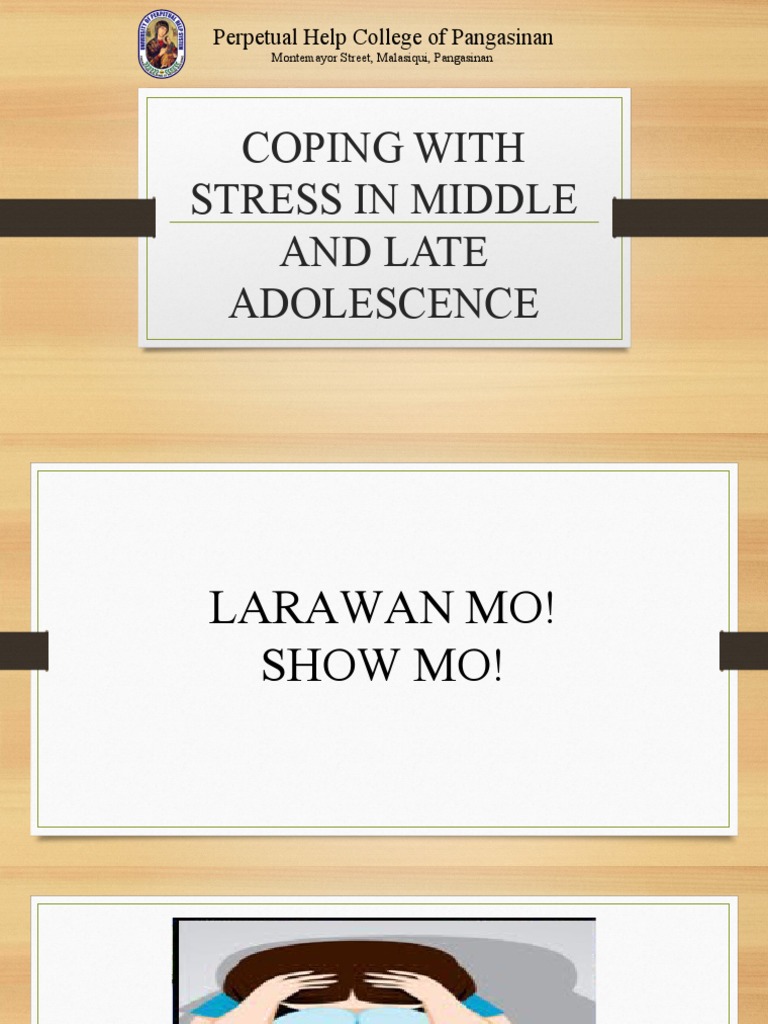 Coping with Adolescent Stress Guide | PDF