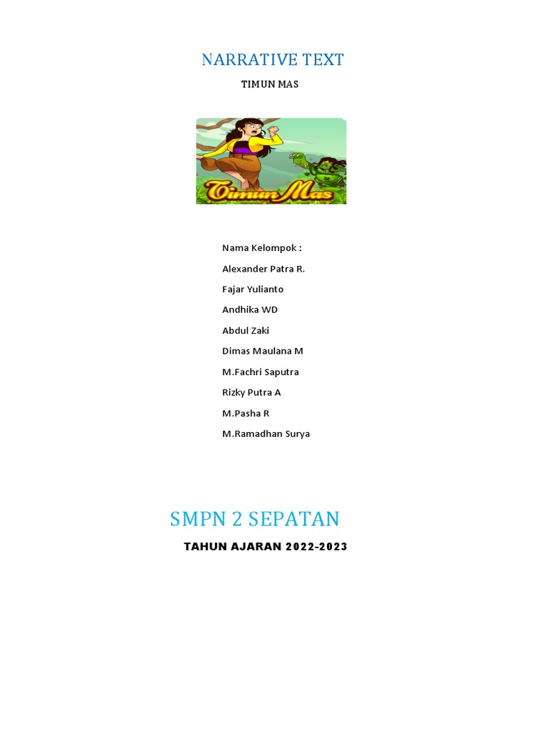 Timun Mas: A Narrative Overview | PDF