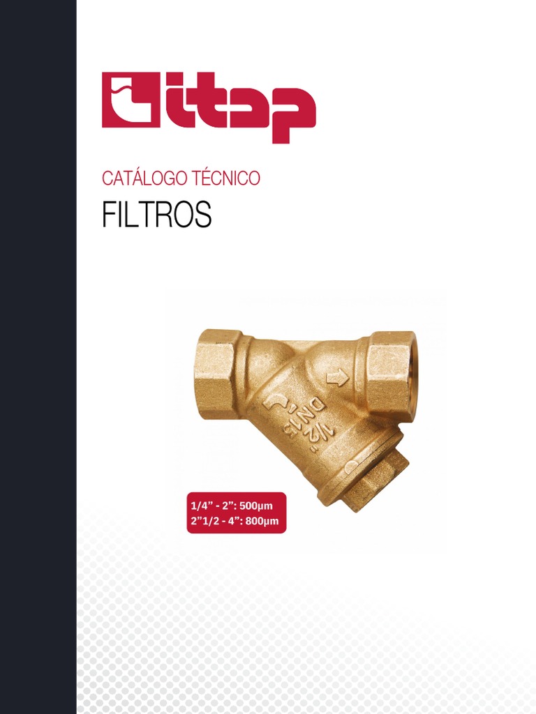 Filtros en Cobre Strainers - Itop | PDF