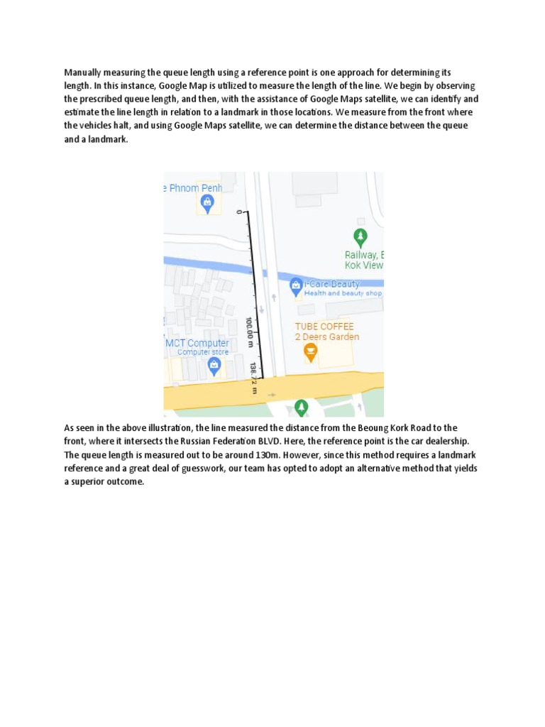 A Method of Measuring The Queue Length Is To Manually Measure It Using Reference Point | PDF