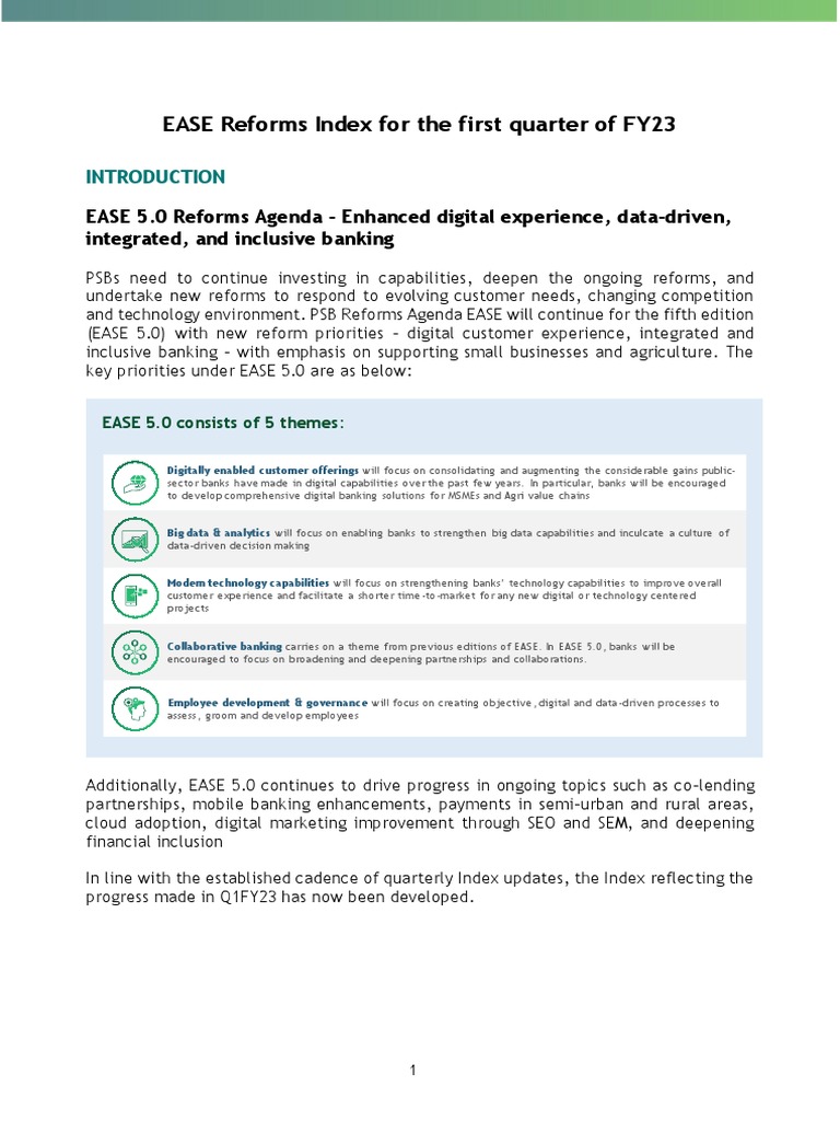 Ease | PDF | Banks | Analytics