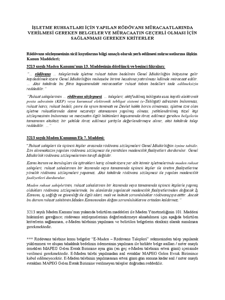 Rödövans taleplerinde istenilen belgeler 09042021 | PDF