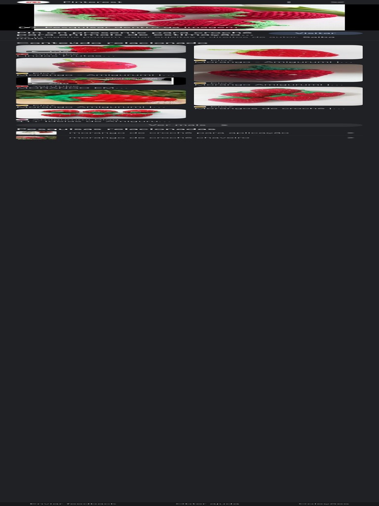 Morango Crochet - Pesquisa Google | PDF