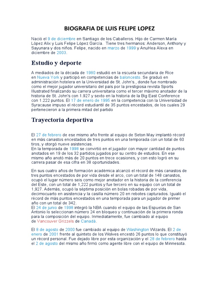 Historia Del Baloncesto Dominicano | PDF | Deportes de equipo | Deportes