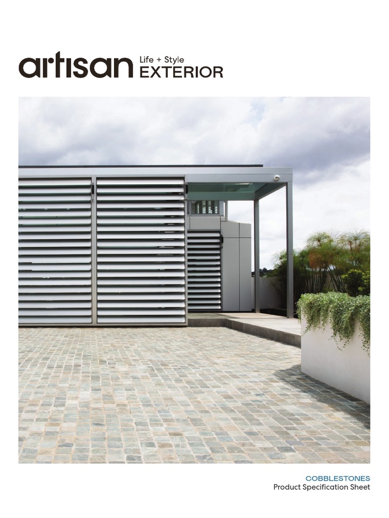 Cobblestones Product Specification Sheet Artisan Exterior | PDF ...