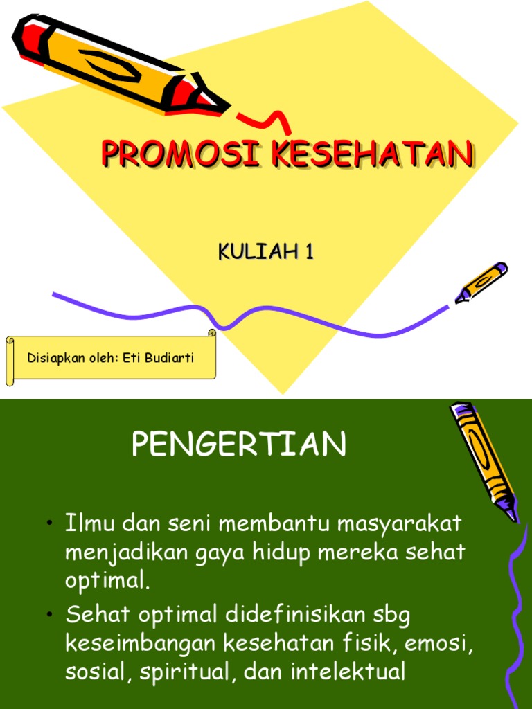 Promkes | PDF | Pengembangan Diri | Kesehatan Holistik