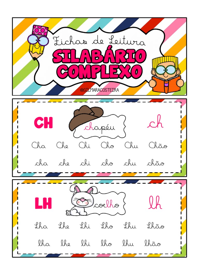 Sílabário Complexas 8 CURSIVA | PDF
