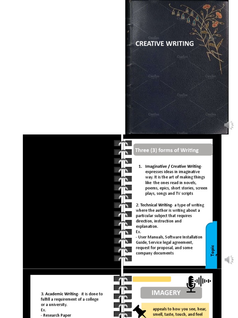 Fundamentals of Creative Writing - Week 1 | PDF | Taste | Jargon