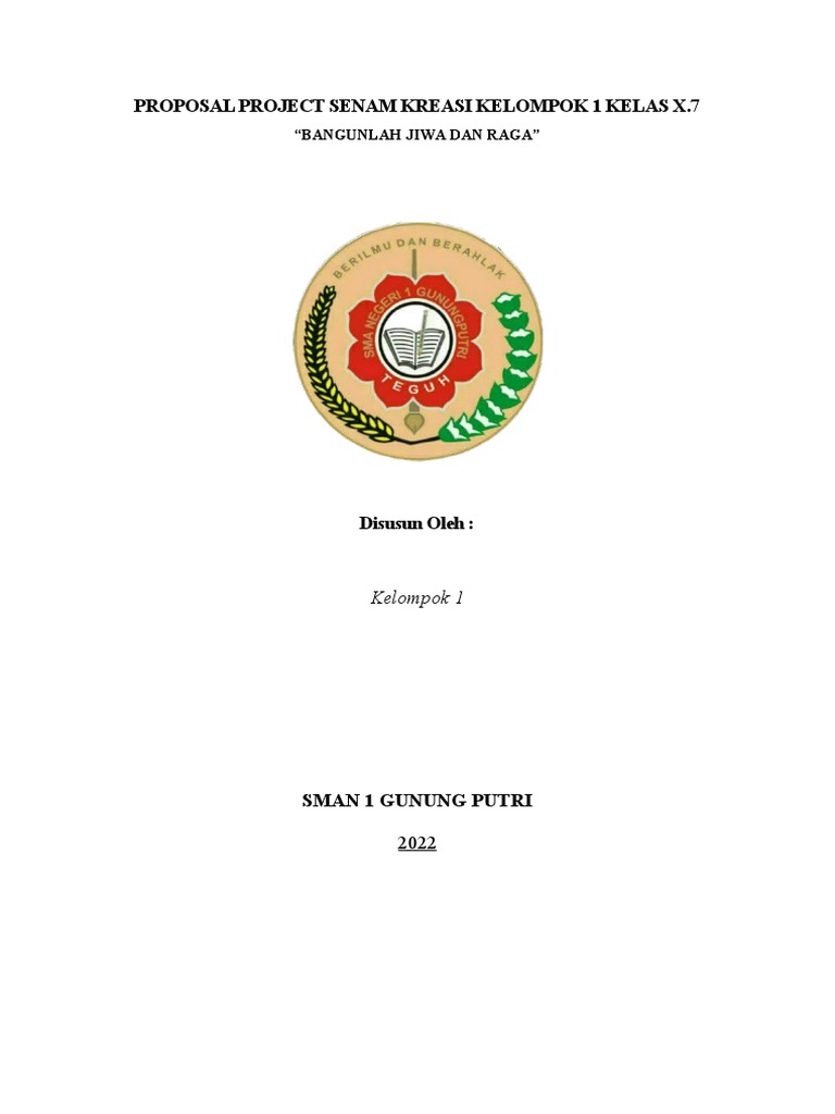 Proposal Senam Kreasi Kelas X.7 | PDF | Karier & Perkembangan