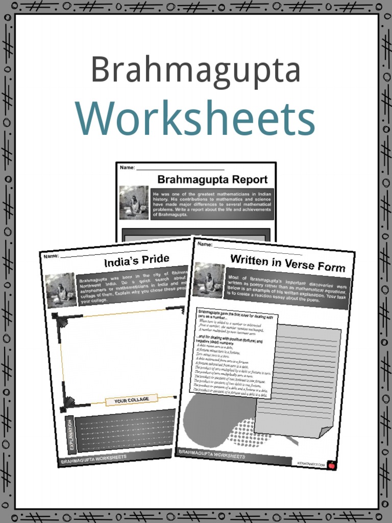 Sample Brahmagupta Worksheets | PDF | Numbers | Mathematics
