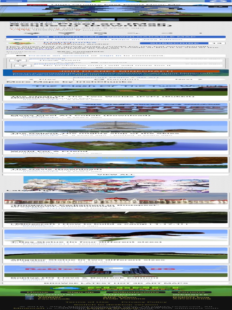 Sonic Pixel Art (Map Request) (Download) Minecraft Map | PDF | Minecraft