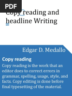 Copy Reading | PDF | Quotation Mark | Syntax