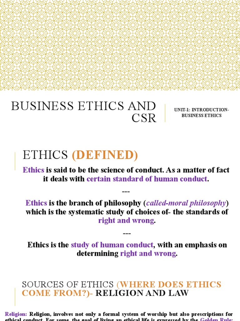 Business Ethics & CSR | PDF | Corporate Social Responsibility | Capitalism
