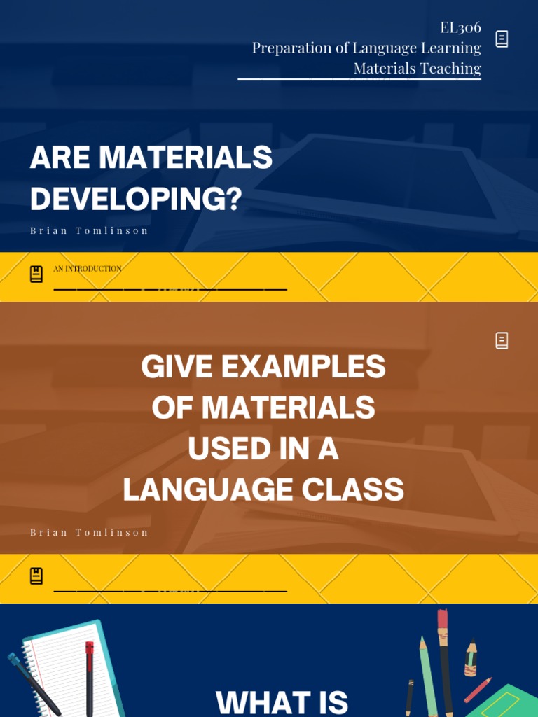 Are Materials Developing | PDF | Learning | Language Acquisition