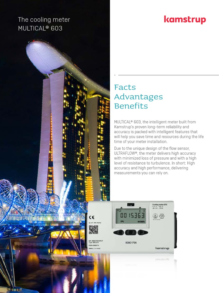 MULTICAL 603 - Facts Advantages Benefits - English | PDF | Flow Measurement | Data
