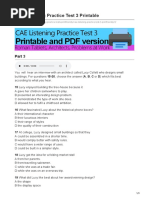 CAE Listening Practice | PDF