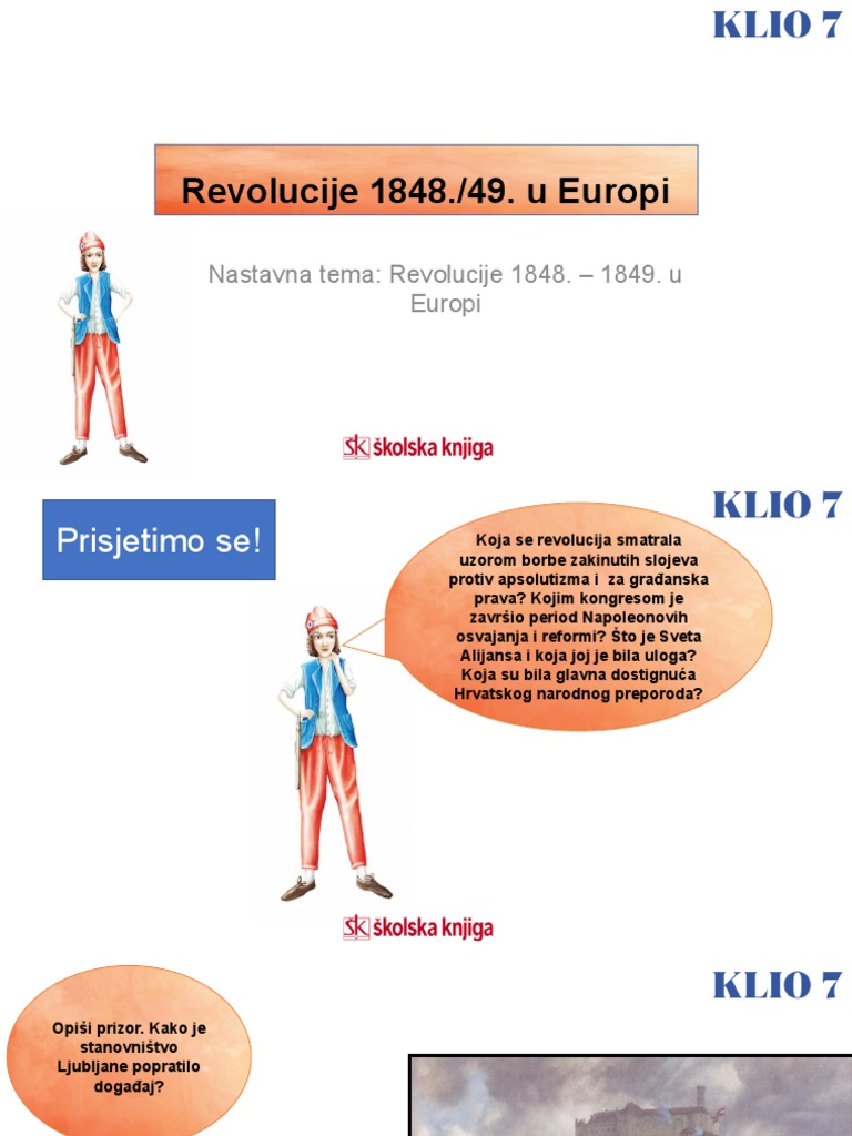 Klio 7 - PPT - 13.1. Revolucije 1848.-49 U Europi | PDF
