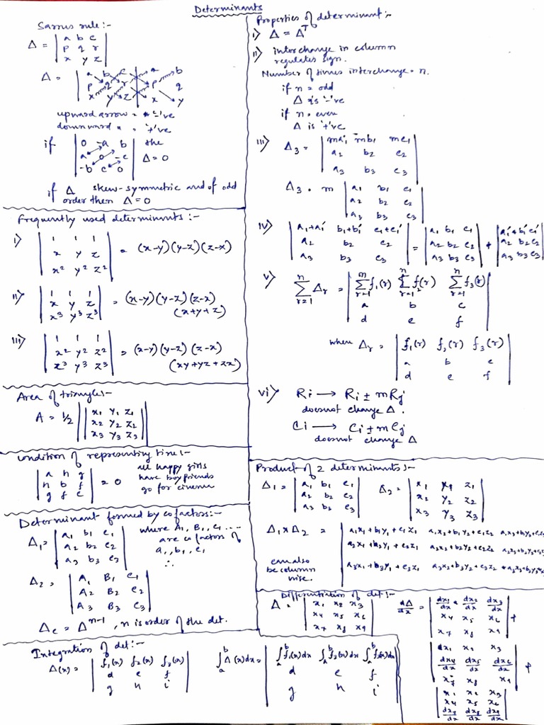 Maths Class 12 Formulas | PDF Maths Class 12 Formulas | PDF