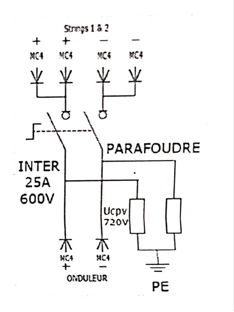 Schema Coffret DC 1mppt Avec Parafoudre | PDF