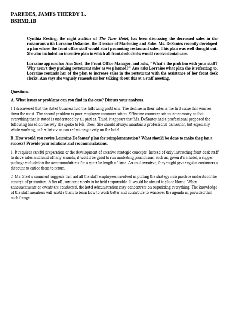 PAREDES-08 Task Performance 1 - ARG 222 | Download Free PDF | Marketing ...