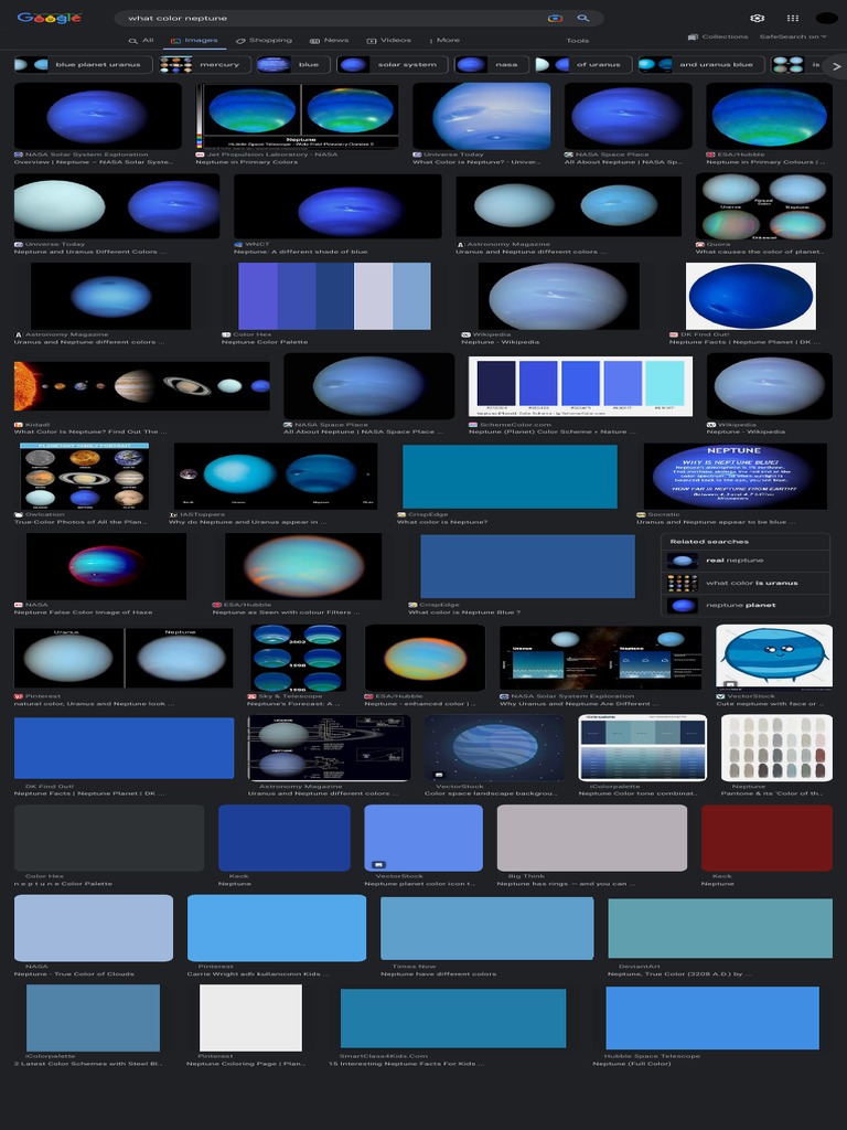 What Color Neptune - Google Search | PDF | Neptune | Uranus