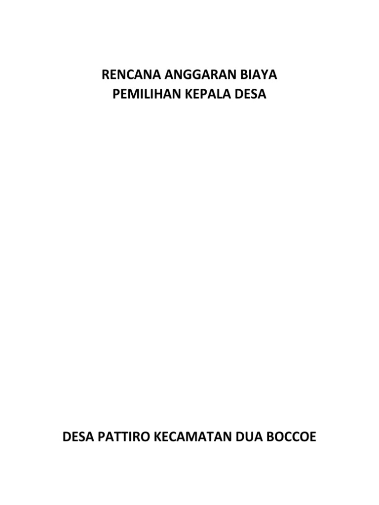 Rab Proposal Revisi | PDF